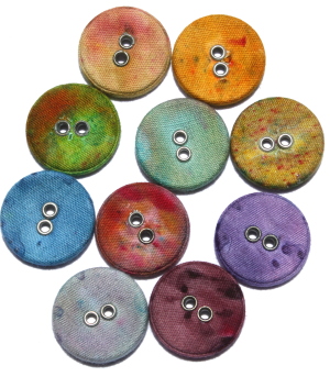 Linen Buttons | Hand Painted