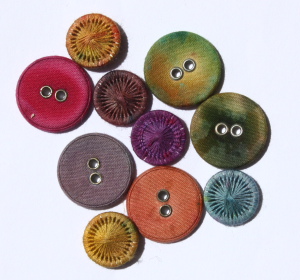 Linen Buttons | Hand Painted