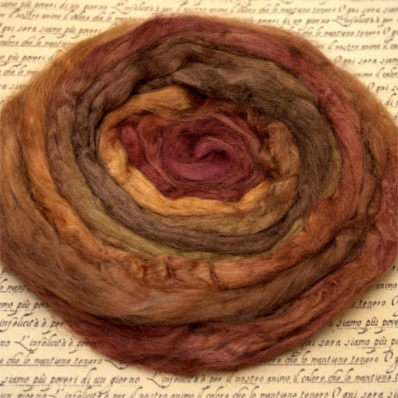 Tussah Silk Tops Hand Dyed